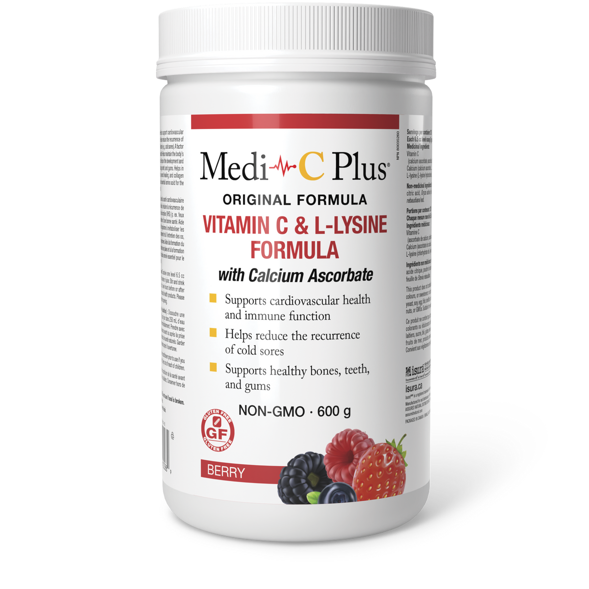 Assured Natural Medi-C Plus Vitamin C, L-Lysine and Calcium Formula Be ...