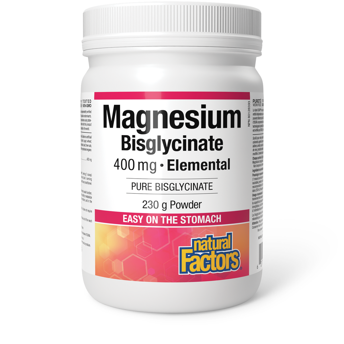 Natural Factors Magnesium Bisglycinate Pure 400 mg Powder – Healthtree
