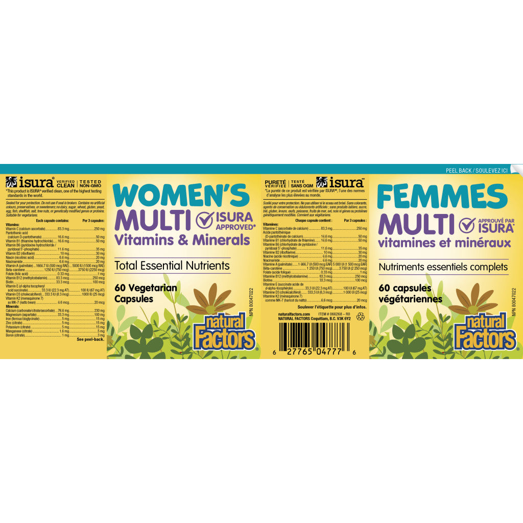 Natural Factors Women’s Multi Vitamins & Minerals – Healthtree