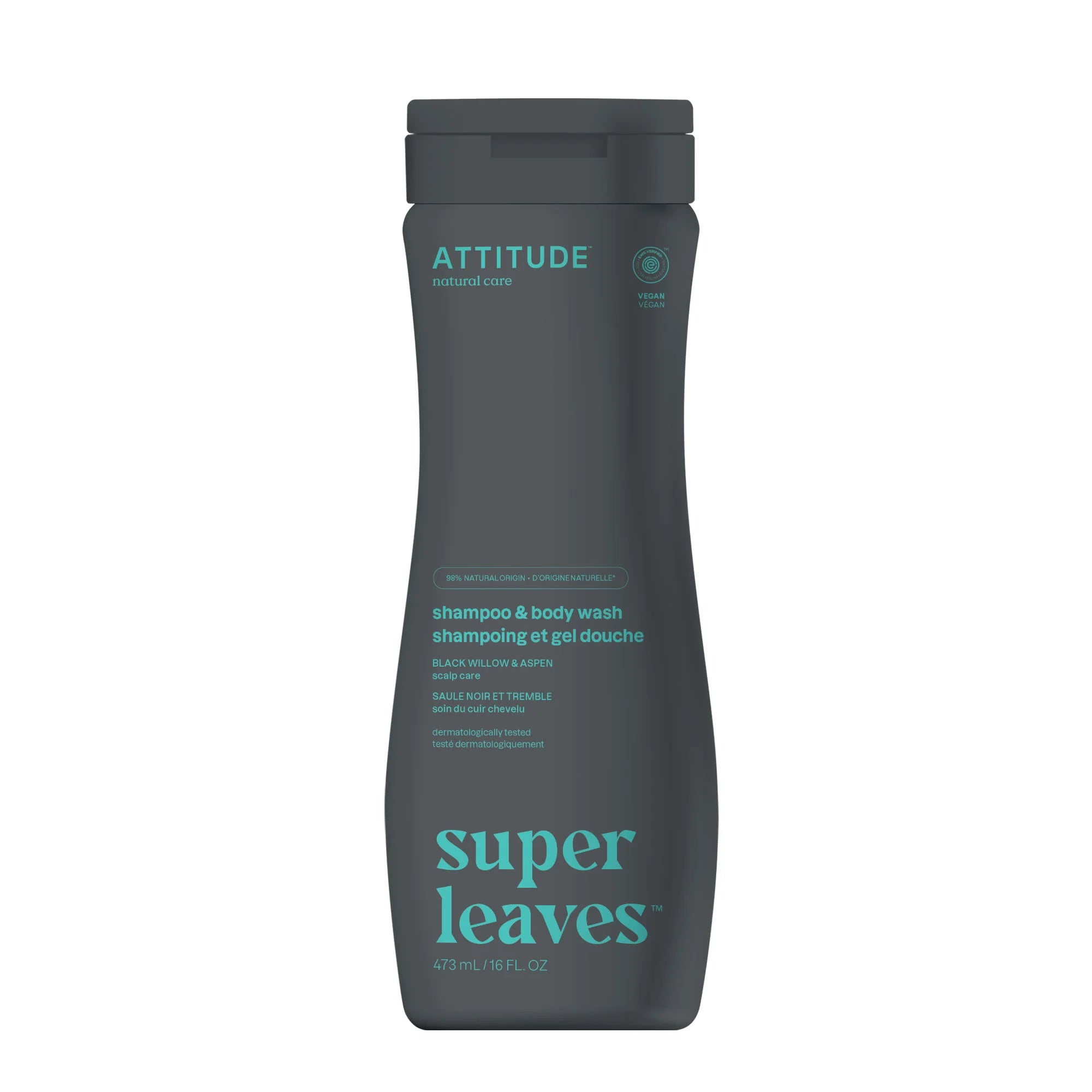 Shampoing et gel douche Attitude® Super Leaves™ Saule noir et tremble ...