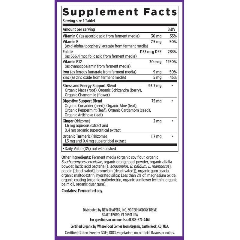 New Chapter® Fermented Iron Complex – Healthtree