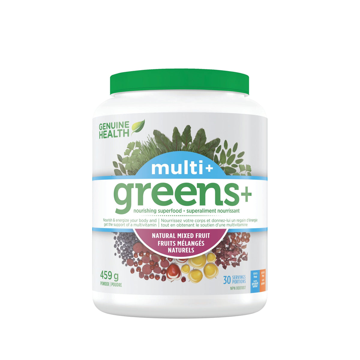 Genuine Health Greens+ Multivitamin, mixed fruit – Healthtree