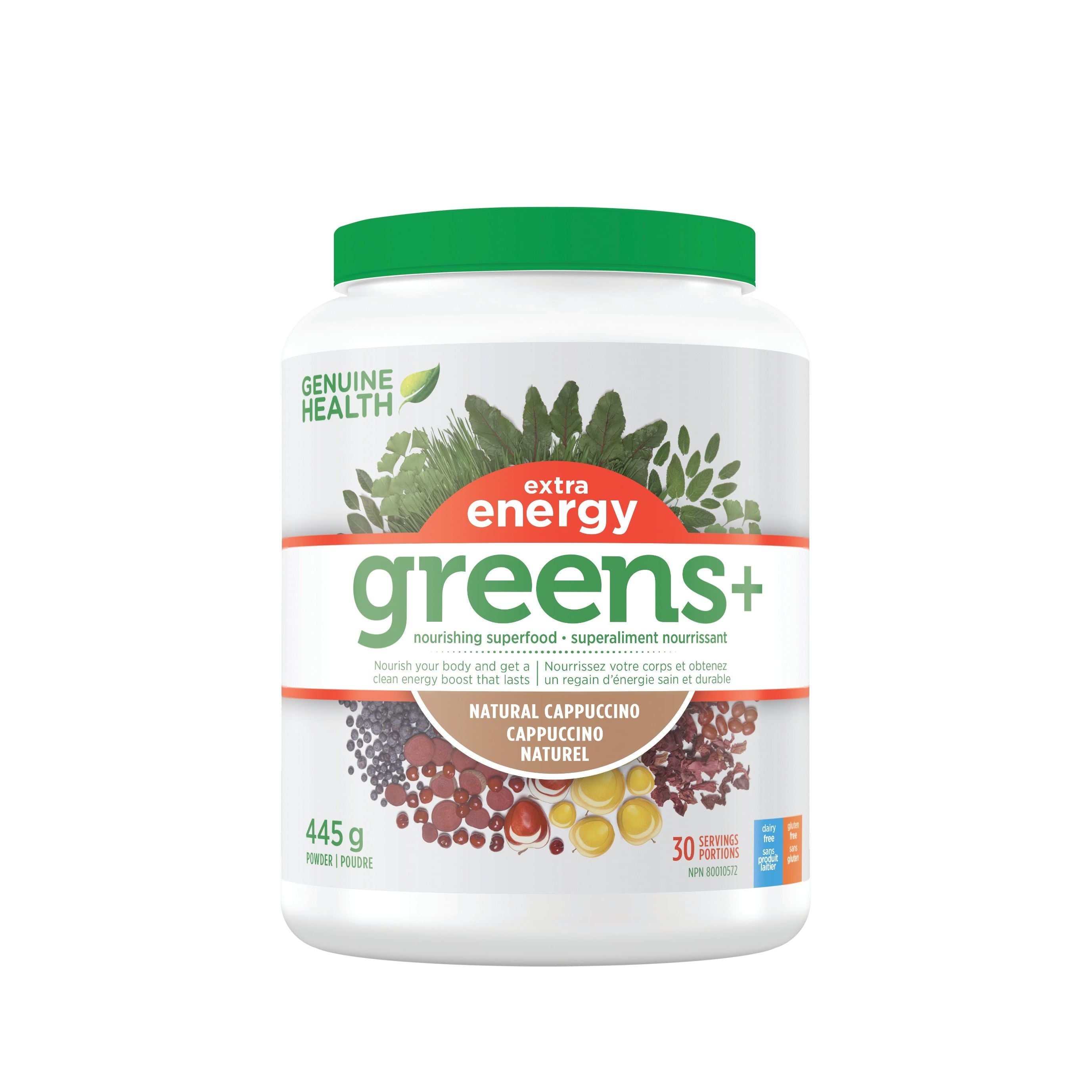 Genuine Health Greens+ Extra Energy | Energy Greens Powder – 445g ...