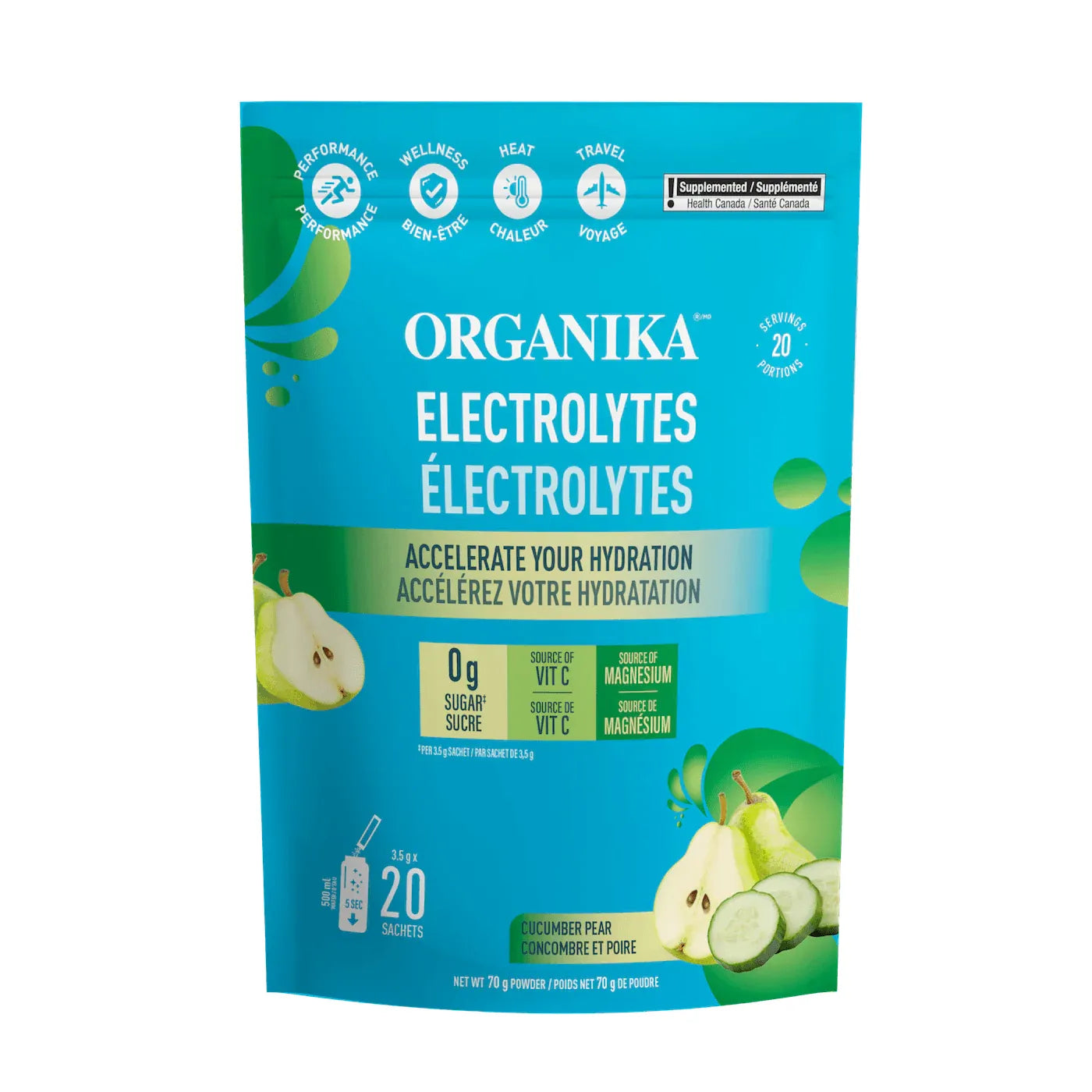 Organika® Electrolytes Cucumber Pear – Healthtree