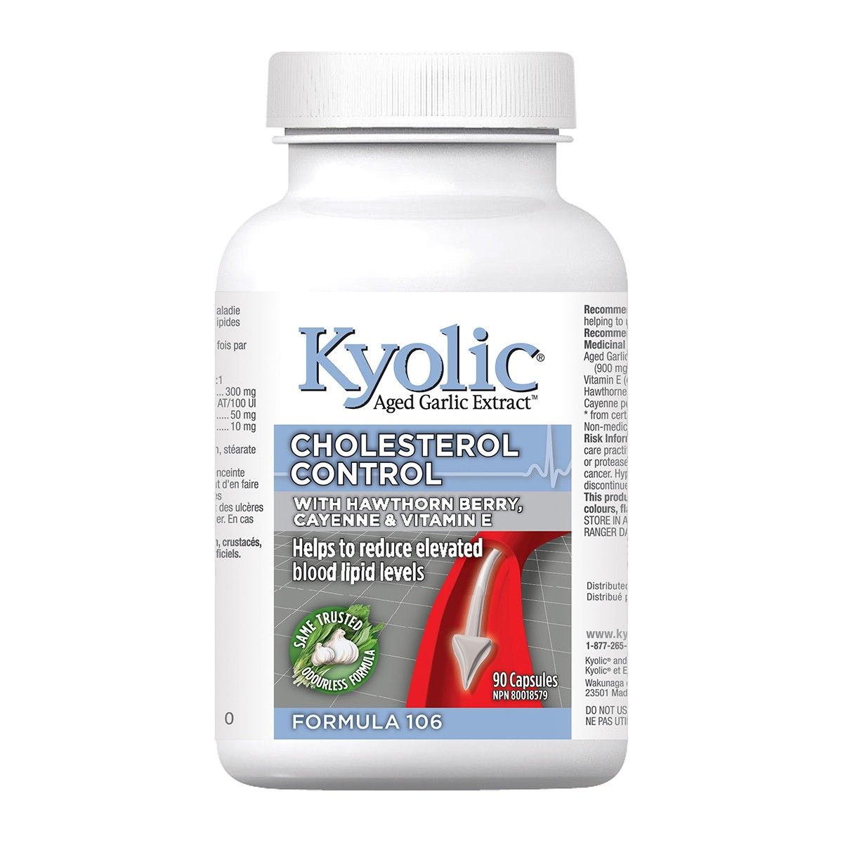 Kyolic Formula 106 Cholesterol Control with Hawthorn berry – Healthtree