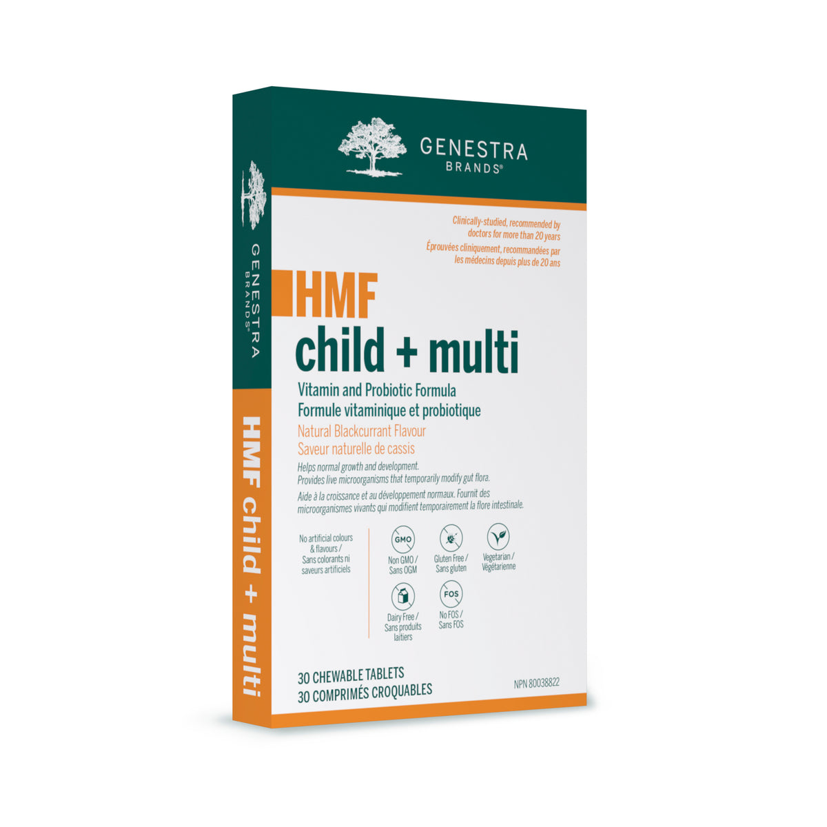 Genestra HMF Child + Multi Vitamin and Probiotic Formula, chewable tab ...
