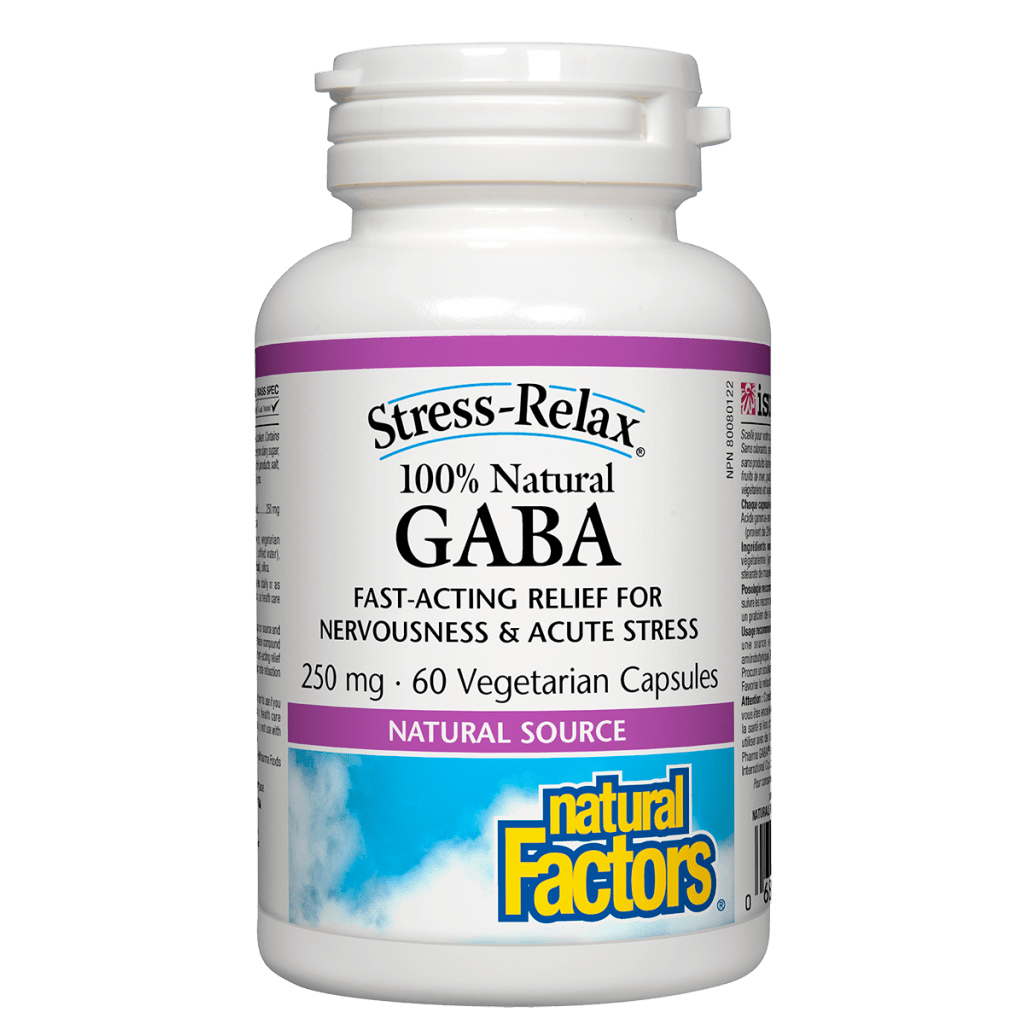 100% Natural GABA 250 mg, Stress-Relax® Vegetarian Capsules – Healthtree