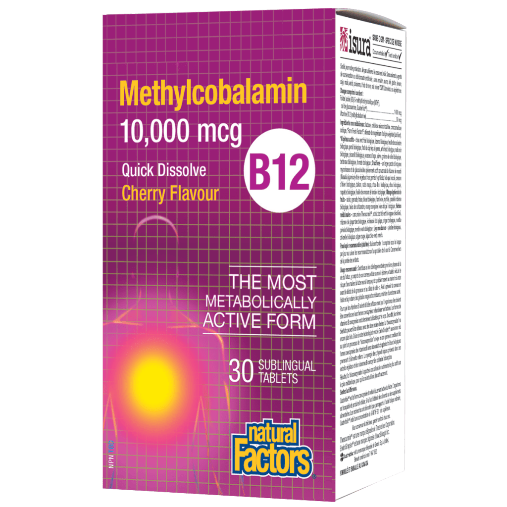 B12 Methylcobalamin 10,000 mcg, Cherry Sublingual Tablets – Healthtree